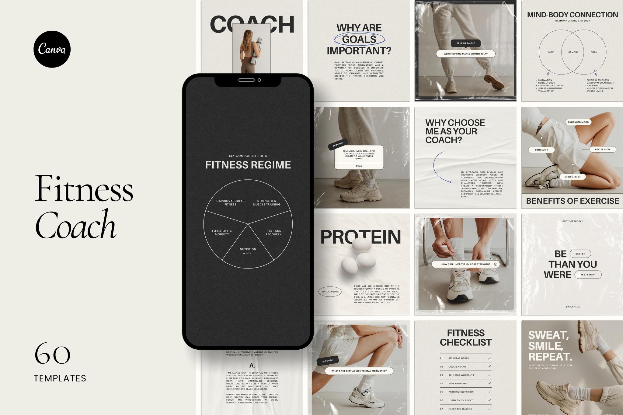 Fitness Coach Social Media Templates