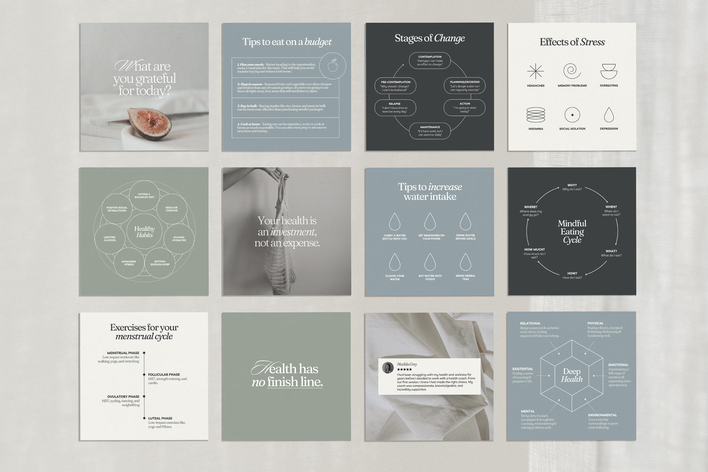 Canva Templates for Health Coaches | Willoe Studio
