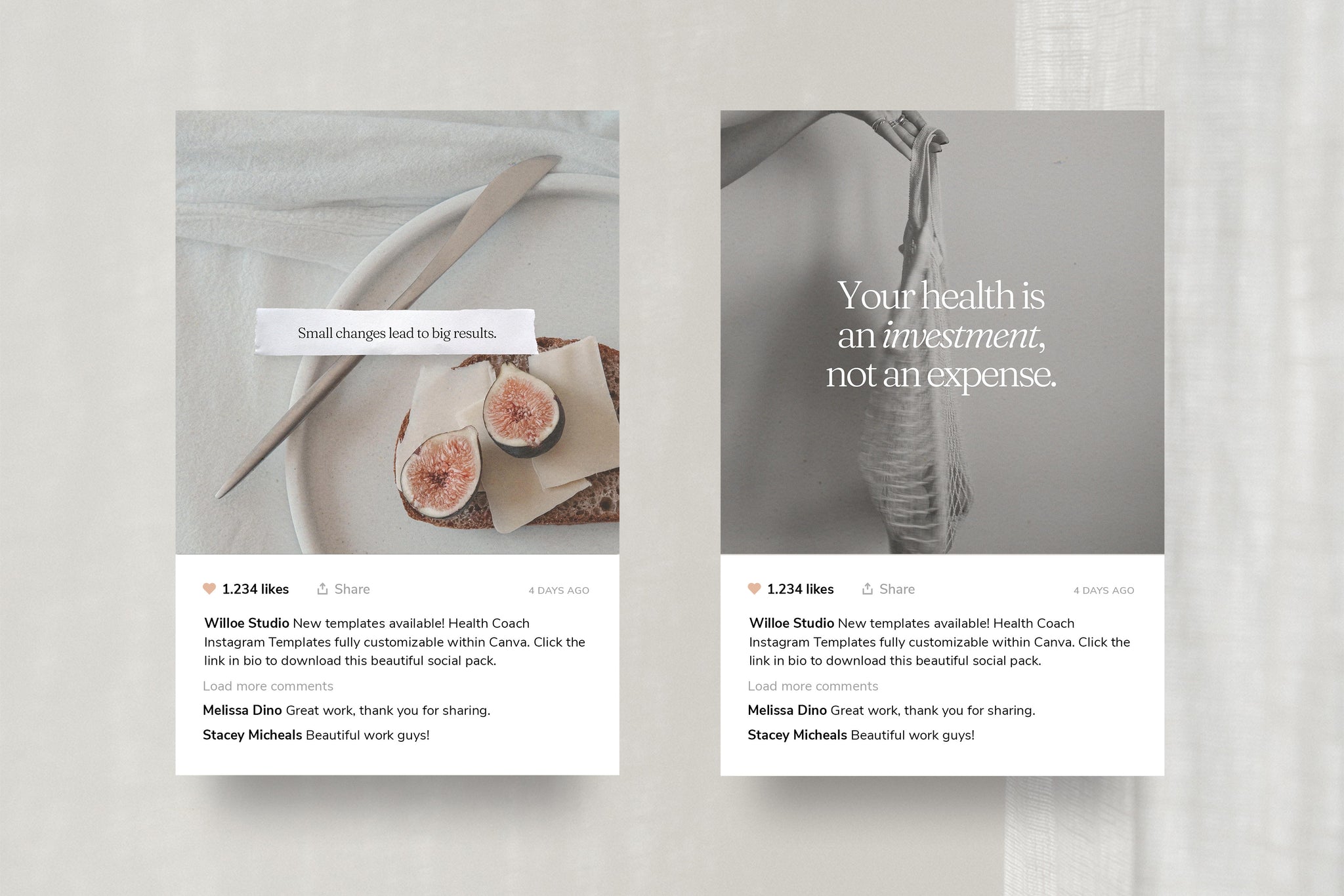 Canva Templates for Health Coaches | Willoe Studio