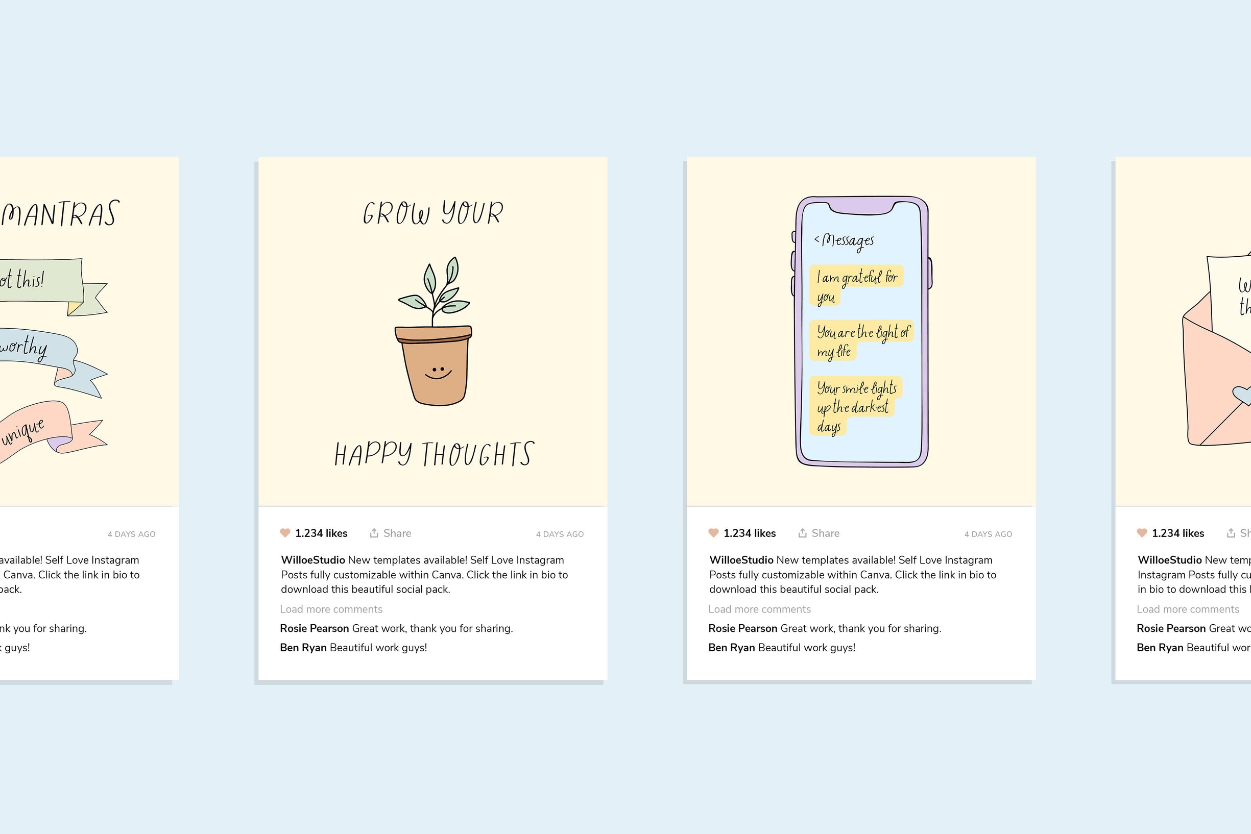 Self Love Social Pack – Willoe Studio