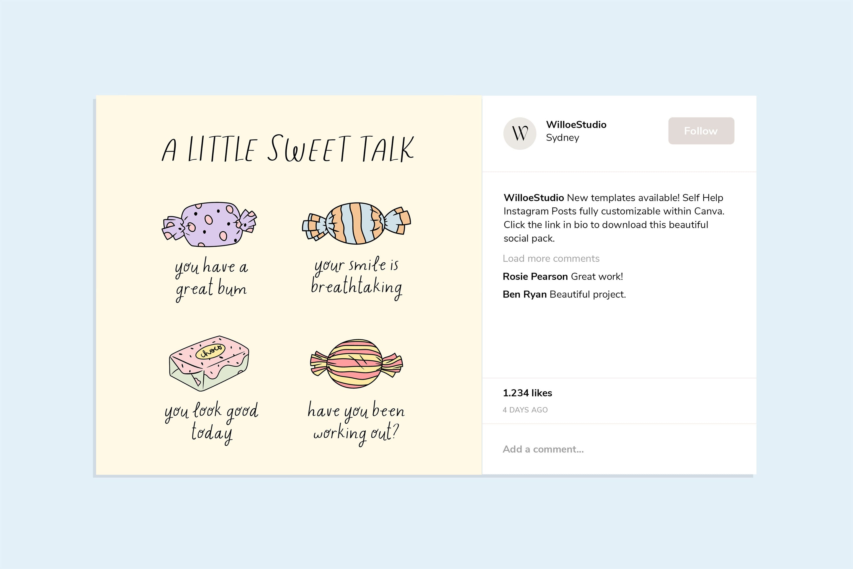 Self Love Social Pack – Willoe Studio