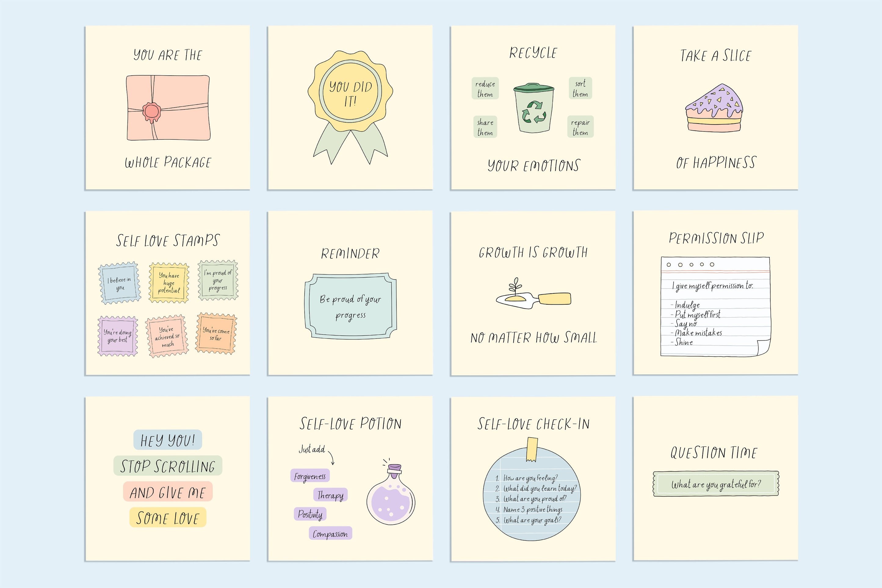 Self Love Social Pack – Willoe Studio